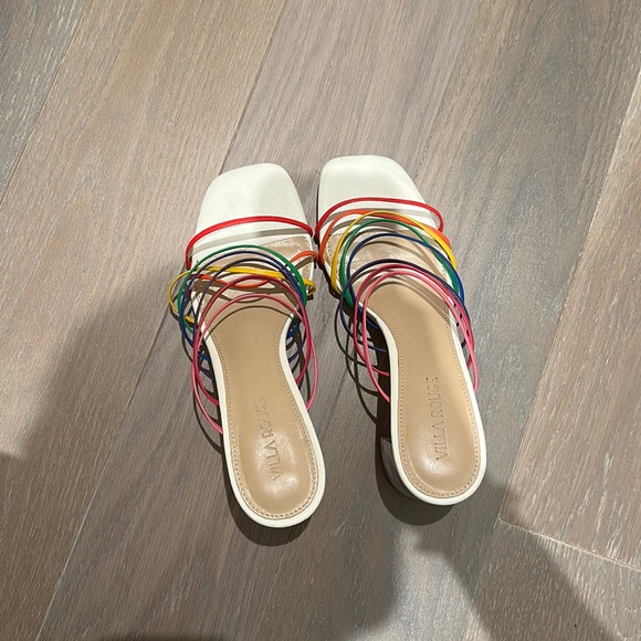 Villa Rouge | Shoes | Villa Rouge Rainbow Sandals | Poshmark